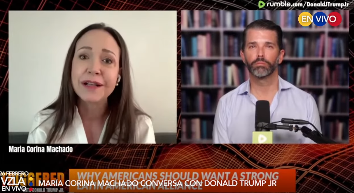 (COMPLETA) Entrevista de Machado con Trump Jr.: Narcotiranía, amenaza ...